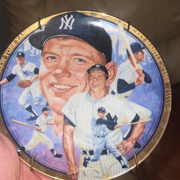 Other | Mickey Mantle Plate Collection With Ball And Card | Poshmark